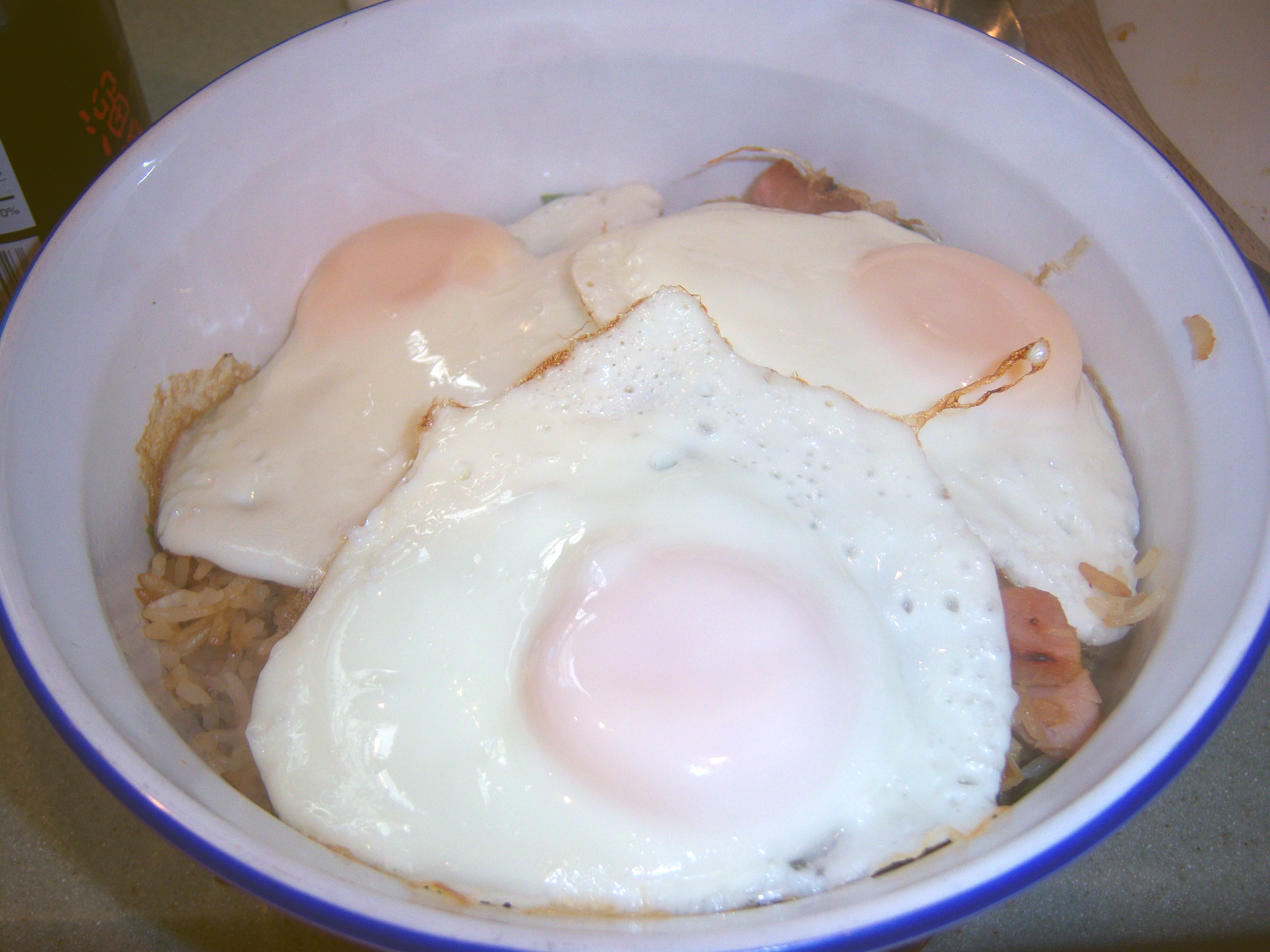 Fried Rice Sunny Side Up - Putting It All On The Table